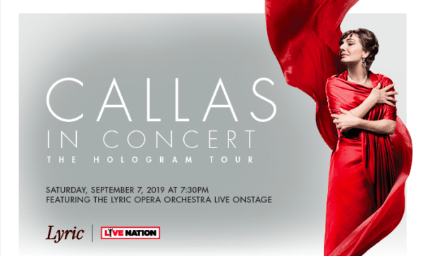 Lyric Opera Hosts Callas in Concert: The Hologram Tour - Preview