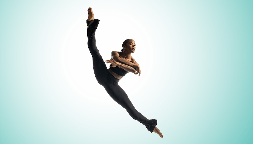 Contemporary Dancer Jumping